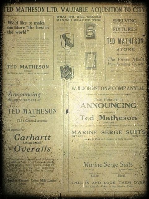 About Us | Ted Matheson Men's Wear Ltd